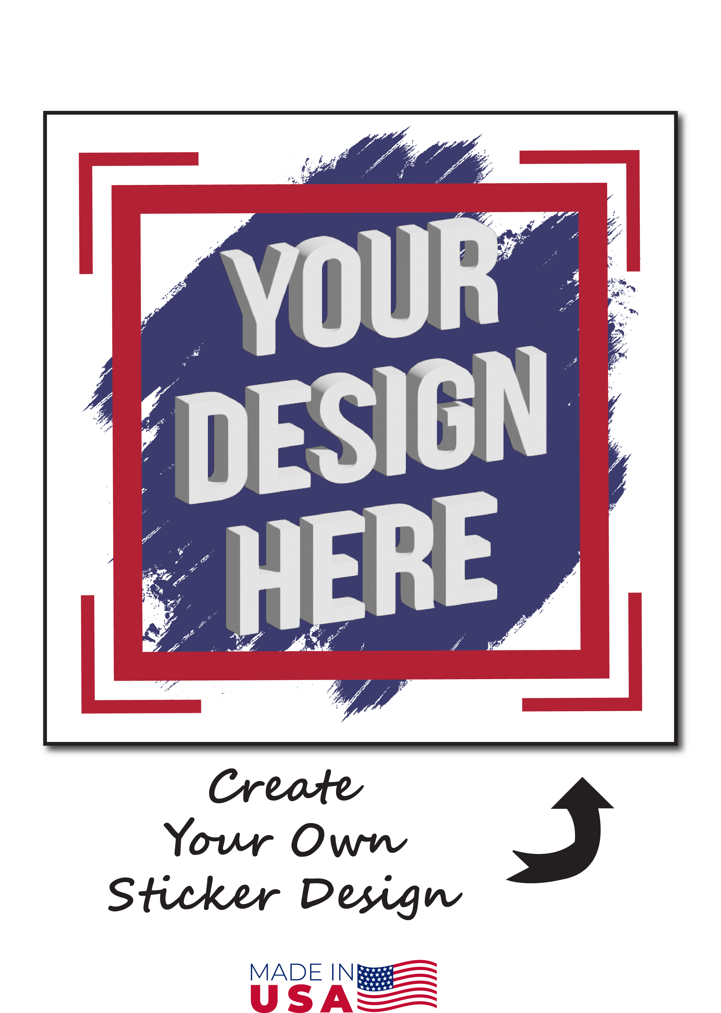 Custom Printed Sticker - Square